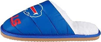 Amazon.com : FOCO NFL Mens NFL Team Color Big Logo Mule House Shoe ...