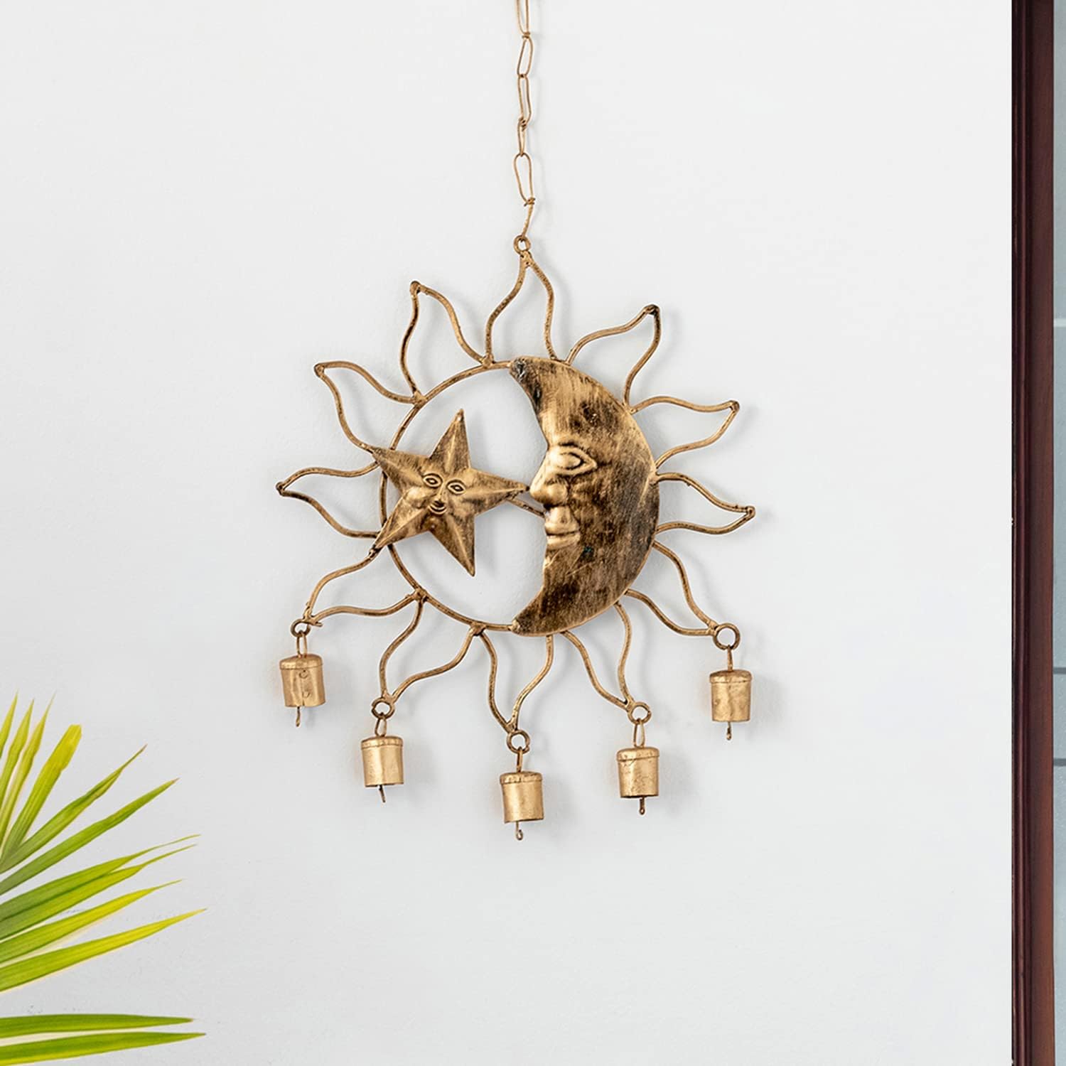 ExclusiveLane 'Celestial' Wind Chimes for Home Balcony with Sound (Iron ...