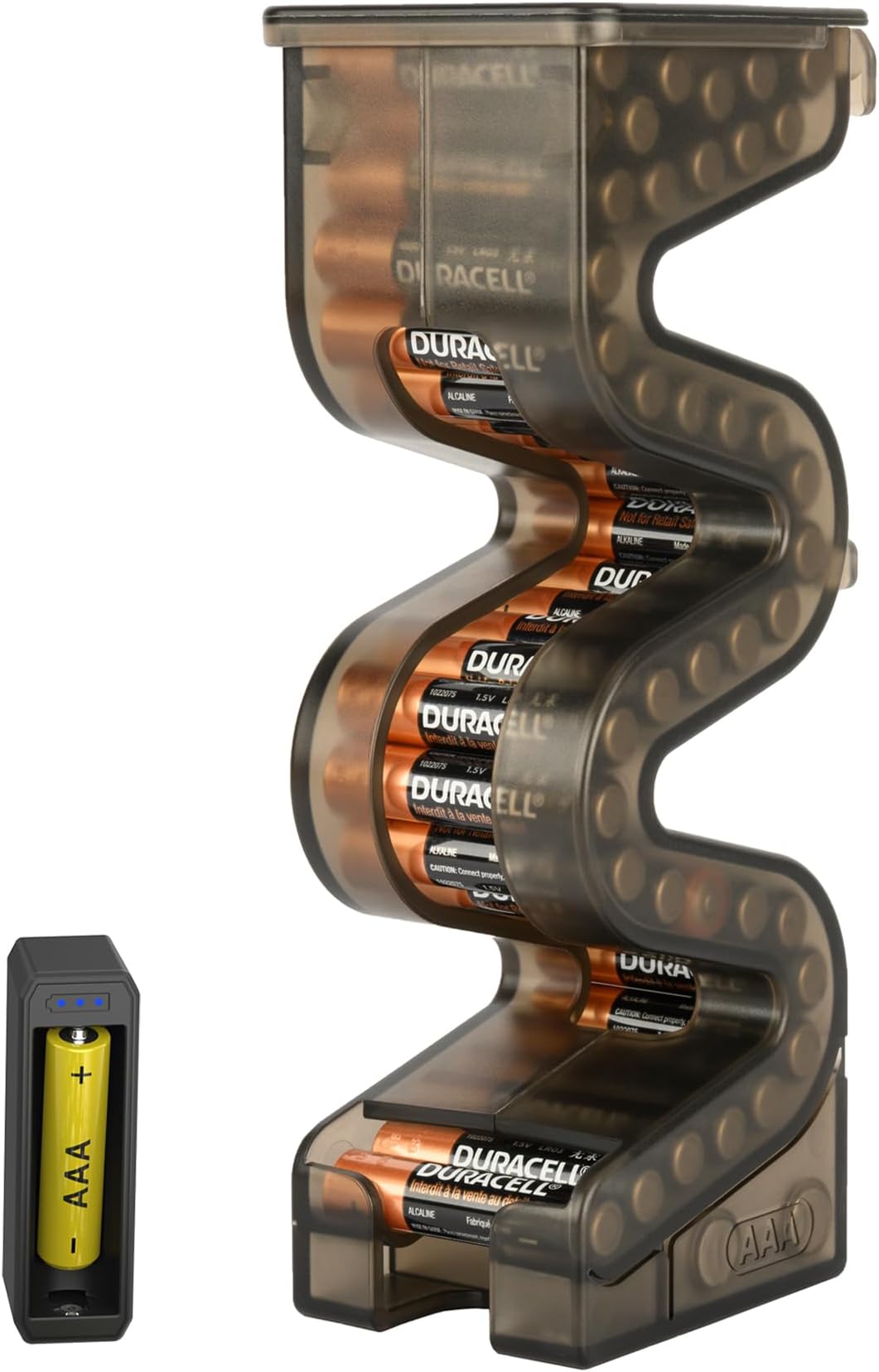 Amazon.com: KIWIFOTOS 35 AAA Battery Organizer Storage Box with Tester ...