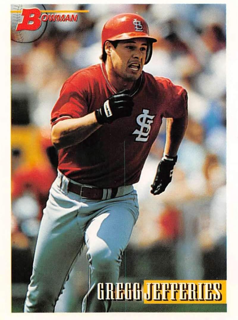 Amazon.com: 1993 Bowman Baseball #544 Gregg Jefferies St. Louis ...