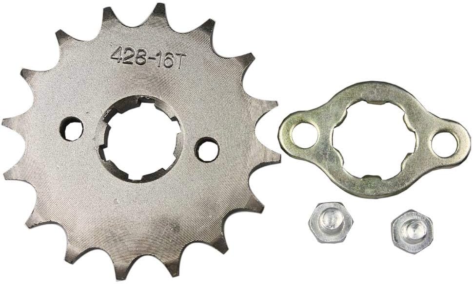 Amazon.com: DSparts 16T Teeth 20mm 428 Chain Front Sprocket Cog Fit for 110cc 125cc 140cc ...