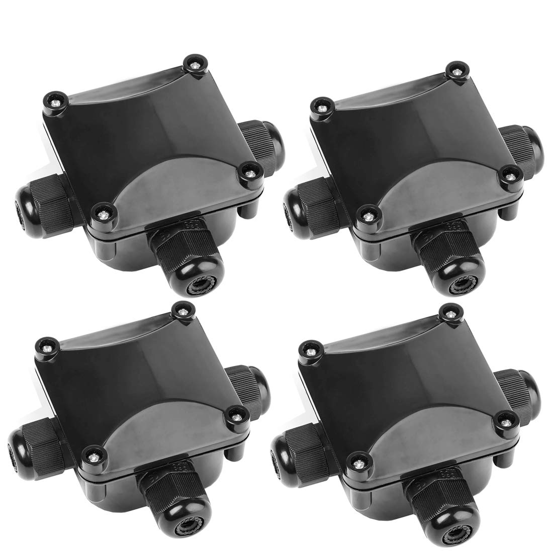 IP68 Waterproof Cable Connectors Waterproof Junction Box Set - 4 Pack ...