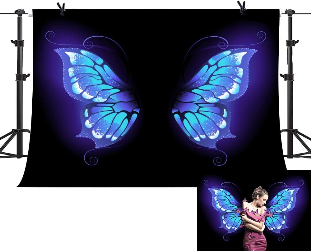 Amazon.com : TOAOFY 7x5ft Colorful Butterfly Wings Photography Backdrop ...