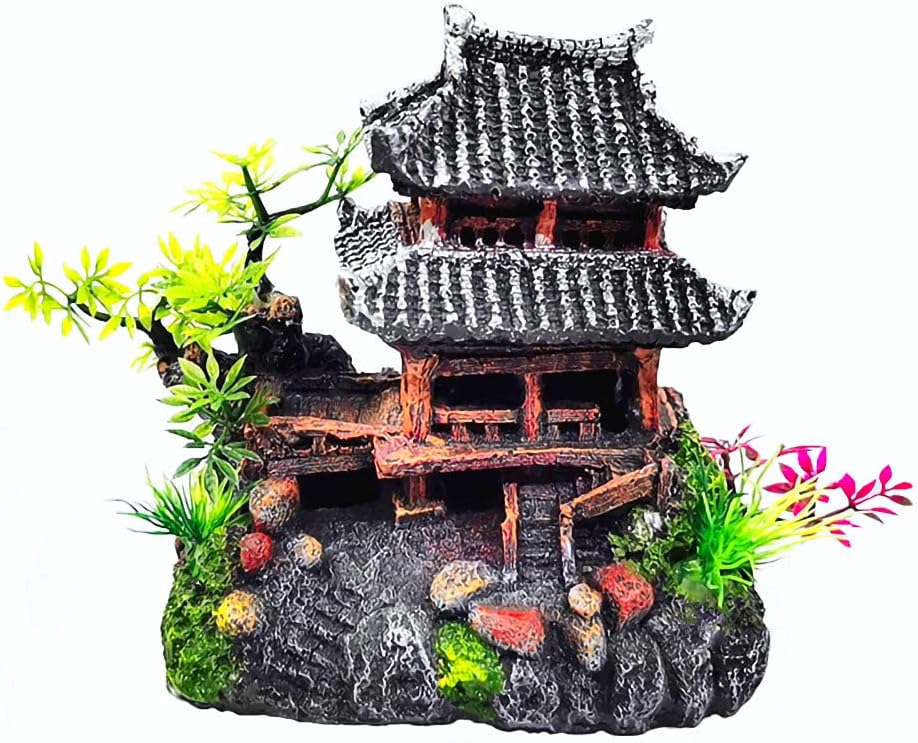 Amazon.com : BCSIUHD Aquarium Ornament - Classical Resin Castle ...