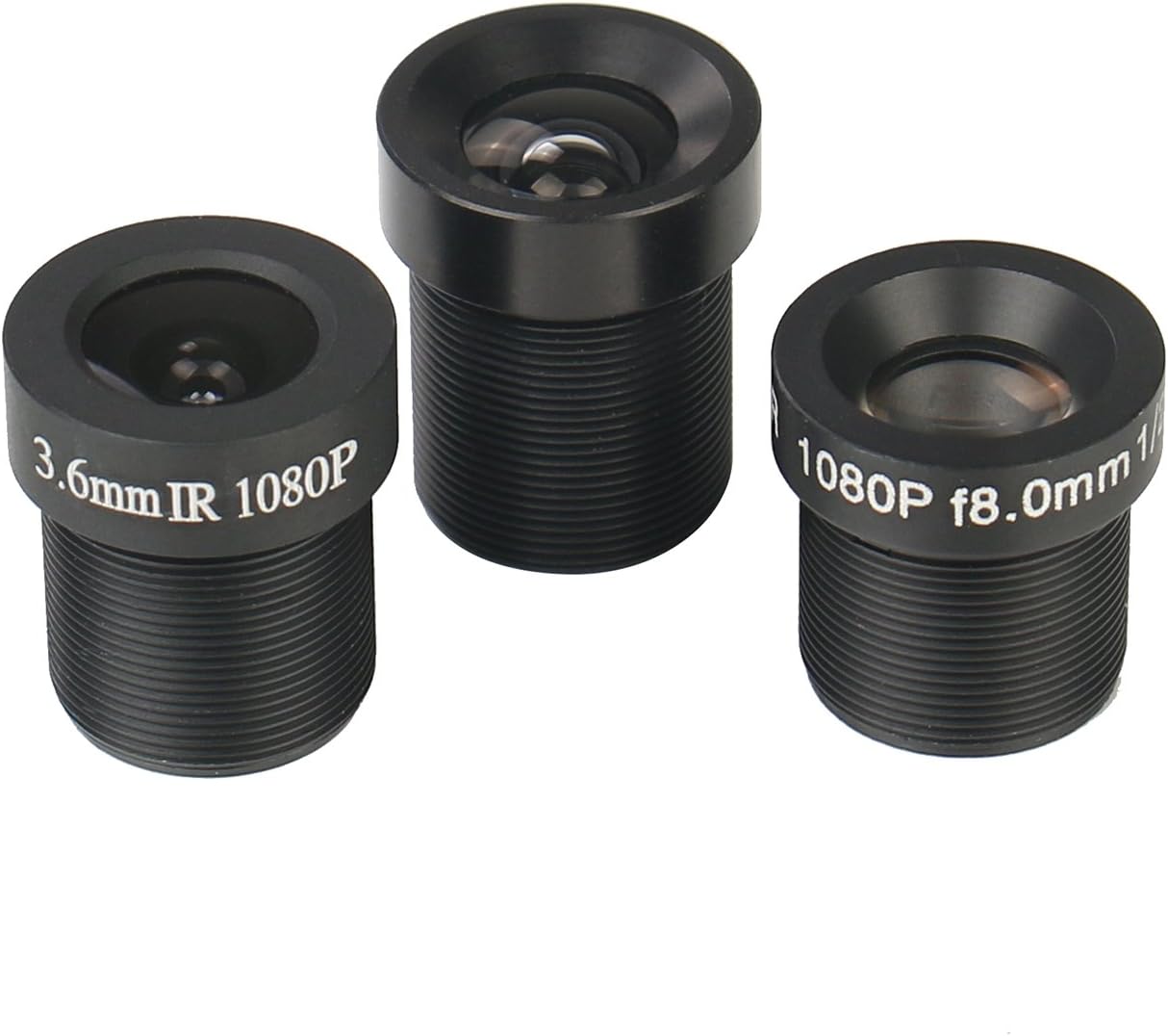 Amazon.com : HonYan 1/3" CCTV Lens 3.6mm 6mm 8mm for CCD Security ...