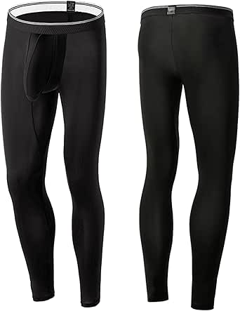 Amazon.com: Miutii Mens Bulge Pouch Athletic Long Johns Legging Thermal ...