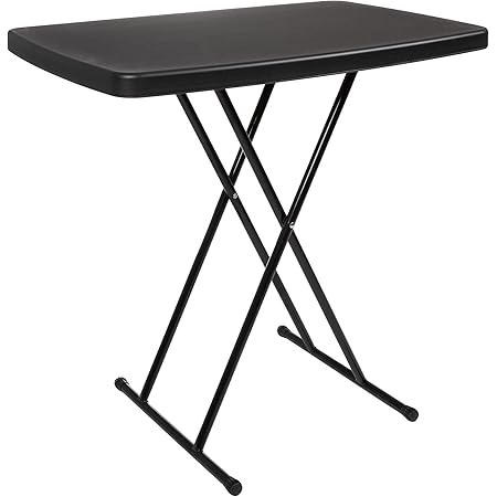 Amazon.com: Everyday Home Folding, Foldable Table and TV Tray, 26 x 18 ...