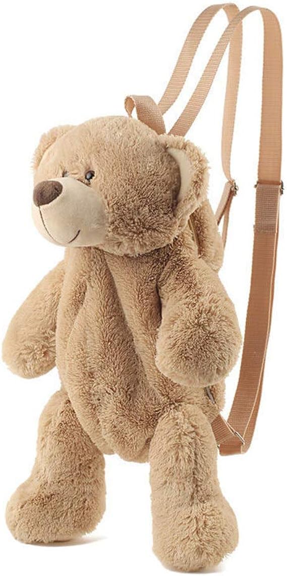 Soft Plush Backpack with Adjustable Straps Cute Fluffy Animal Casual ...