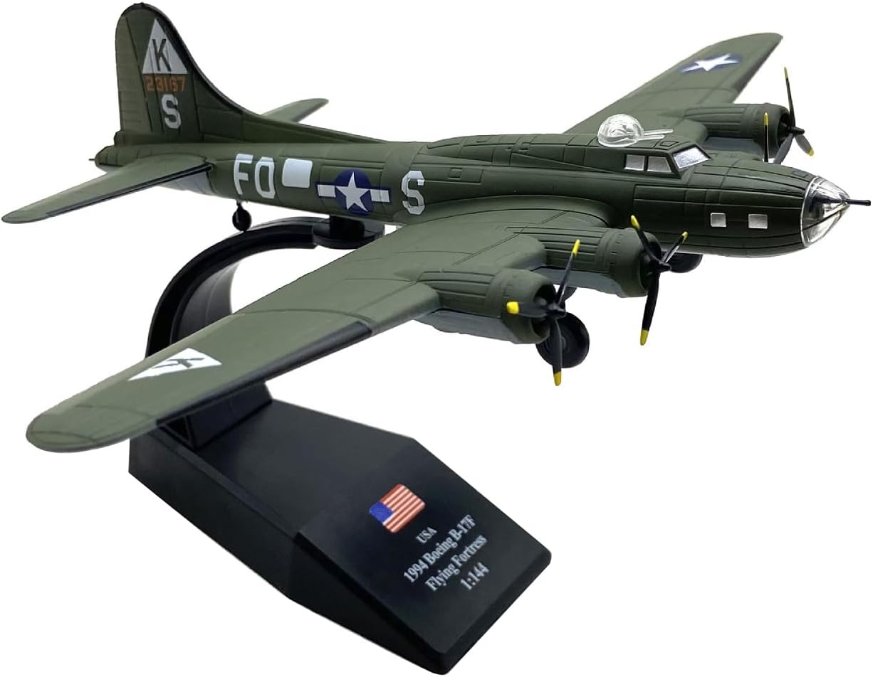 2024 1/144 Scale WWII Classic B17 Bomber Aircraft Model Alloy Model ...