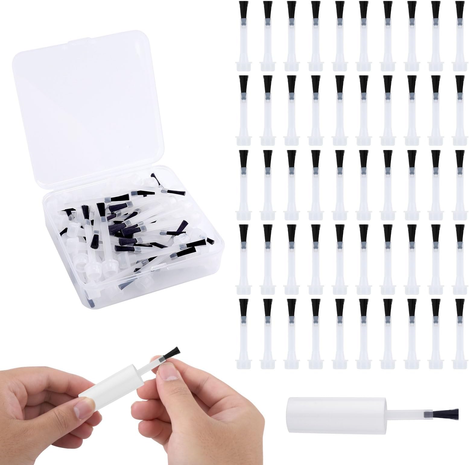 Amazon.com : Xinjoduz 50 PCS Disposable Nail Brushes Replacement, Soft ...