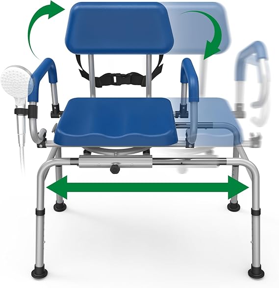 Amazon.com: Loyoda FSA/HSA Eligible Sliding Shower Chair Tub Transfer ...