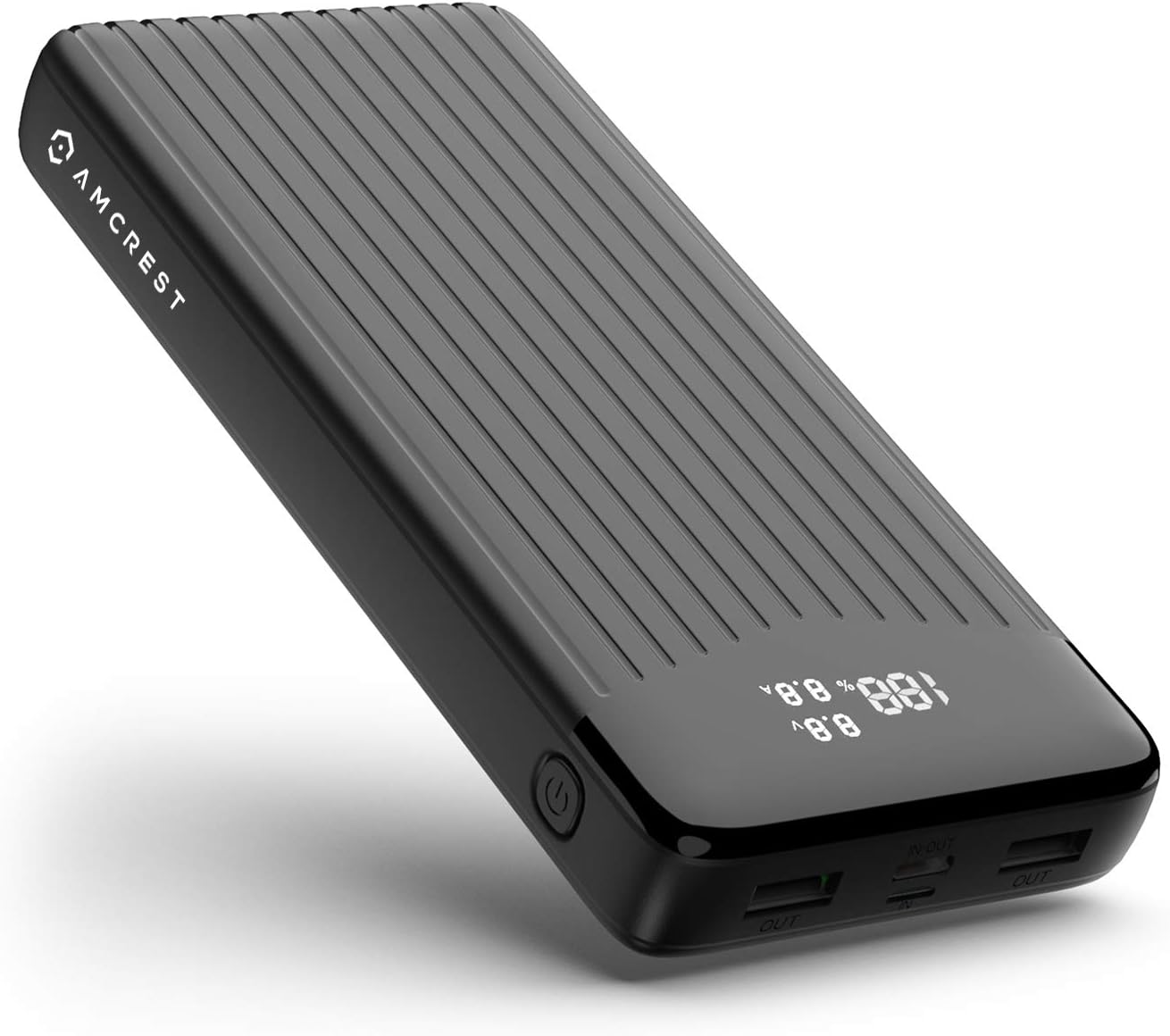 Amazon.com: Amcrest USB C Power Bank, 26800mAh Portable Charger USB C ...