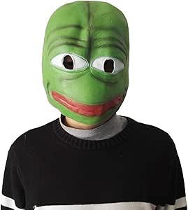 Cosplay mask Cartoon Hot Pepe The Sad Frog Latex Mask Realistic Full ...