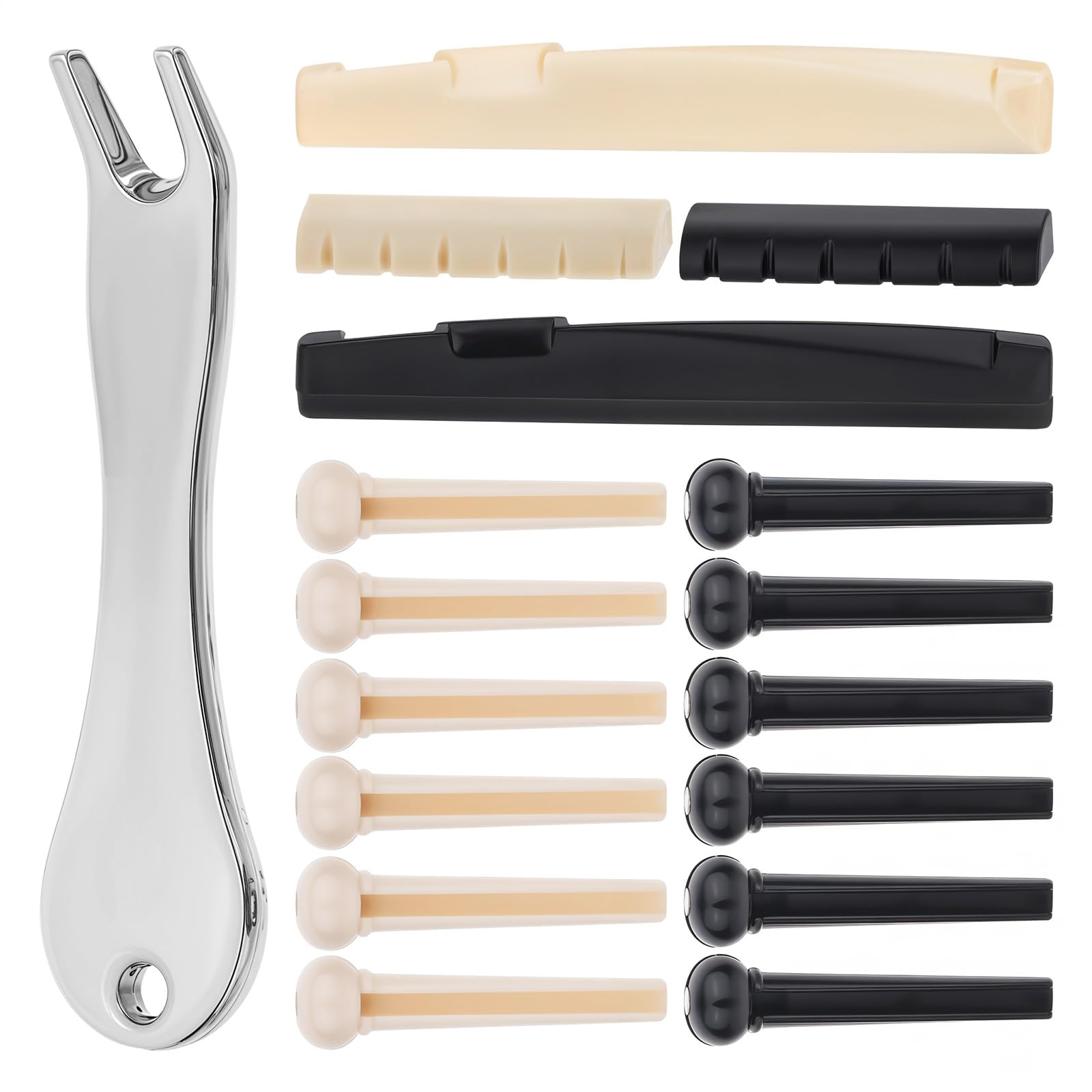 Amazon.com: 17pcs Guitar Bridge Pins, Acoustic Guitar Pegs Bridge Pins ...
