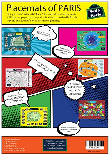 Voila PARIS: 6 Maps of Attractions in Paris - A3 sized, 4 colors eBook ...