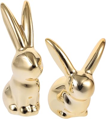 Amazon.com: YHHRESINHOME 11-inches Resin Rabbit Statues Bunny Figurines ...