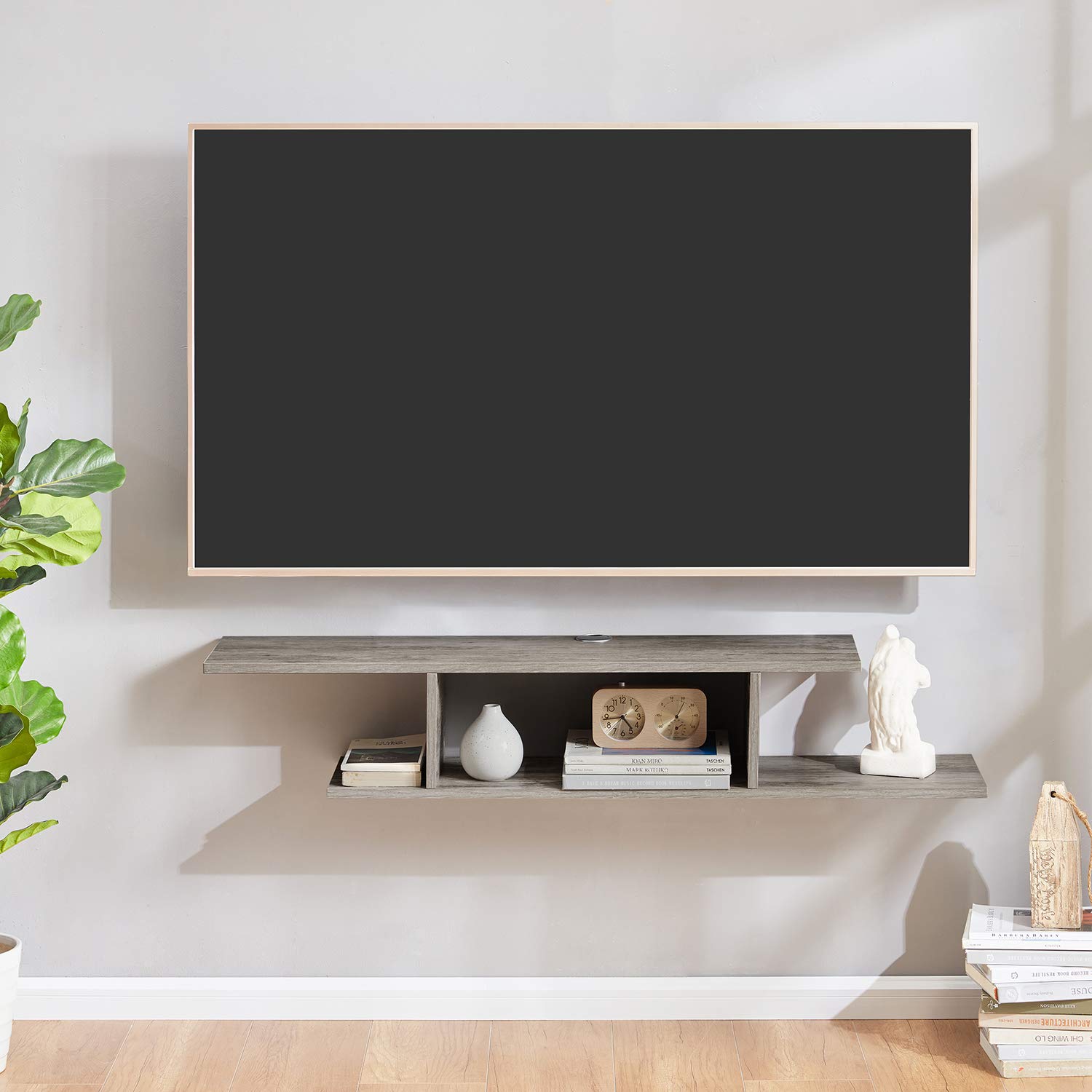 Buy Floating TV Stand Wall ed Entertainment Center Modern Media Console ...