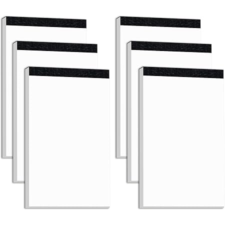 Amazon.com : 50 Sheets Blank Notepads 3x5 Inch for Students and Teacher ...