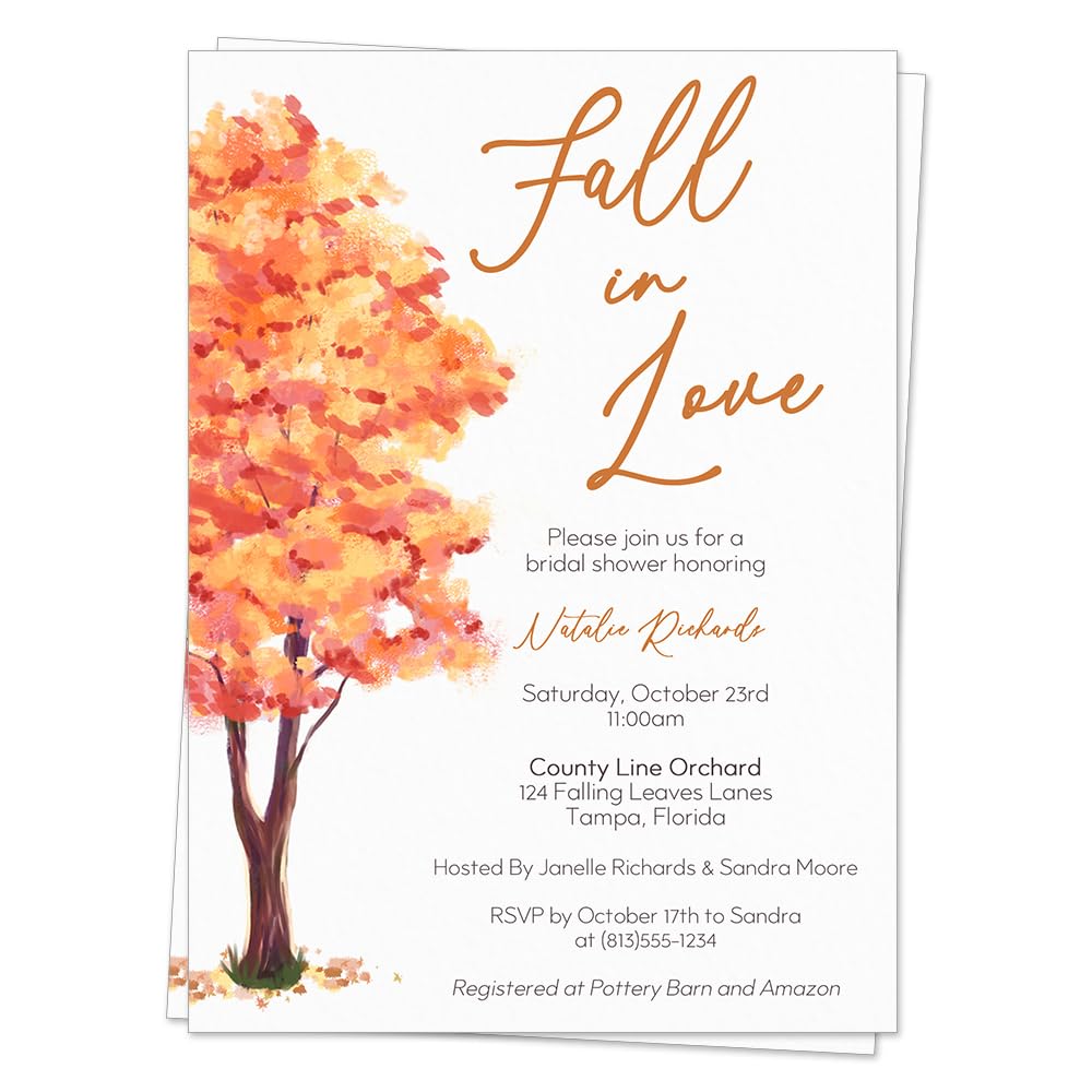 Fall Themed Invitation Direction 12 Autumnal Wedding Invites You'll