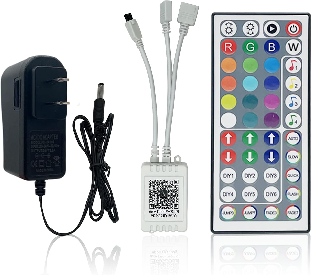 Amazon.com: FONEWE 44 Key RGB LED Strip Lights IR Remote Control ...