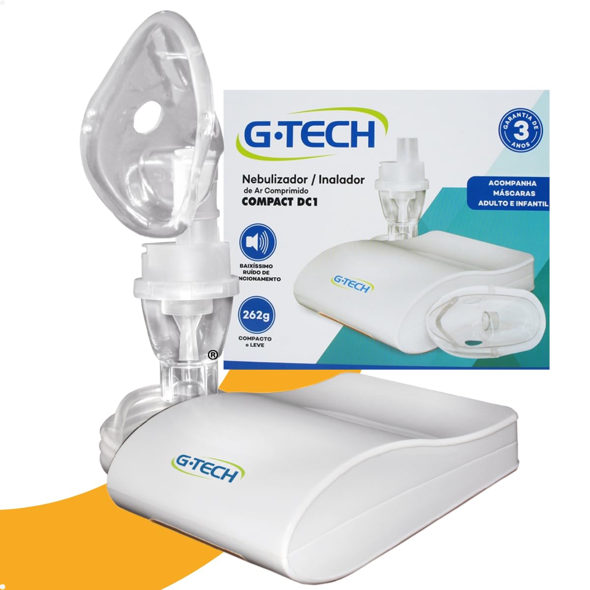 Inalador Nebulizador Compressor Infantil Adulto Bivolt Leve : Amazon ...