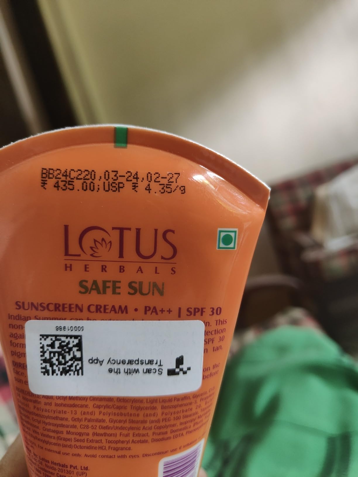 Lotus Herbals Sunscreen Spf 30 - 50Gm Cream All Skin Type : Amazon.in ...