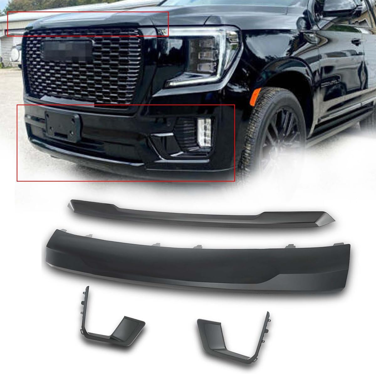 Amazon.com: KARPAL Front Hood Lower Trim Molding and Foglight Covers ...