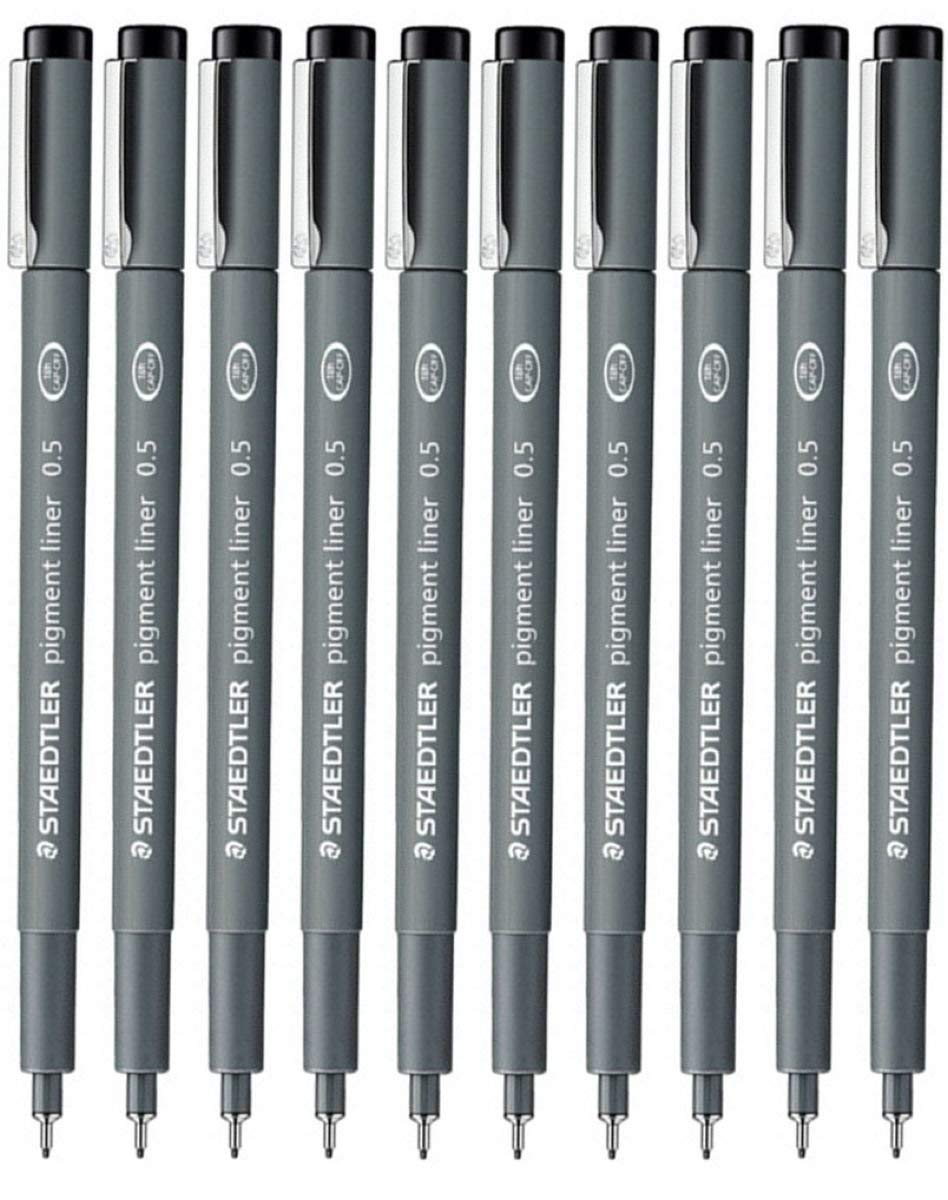 STAEDTLER Staedtler 0.5 Mm Pigment Liner Fineliner Sketching Drawing ...