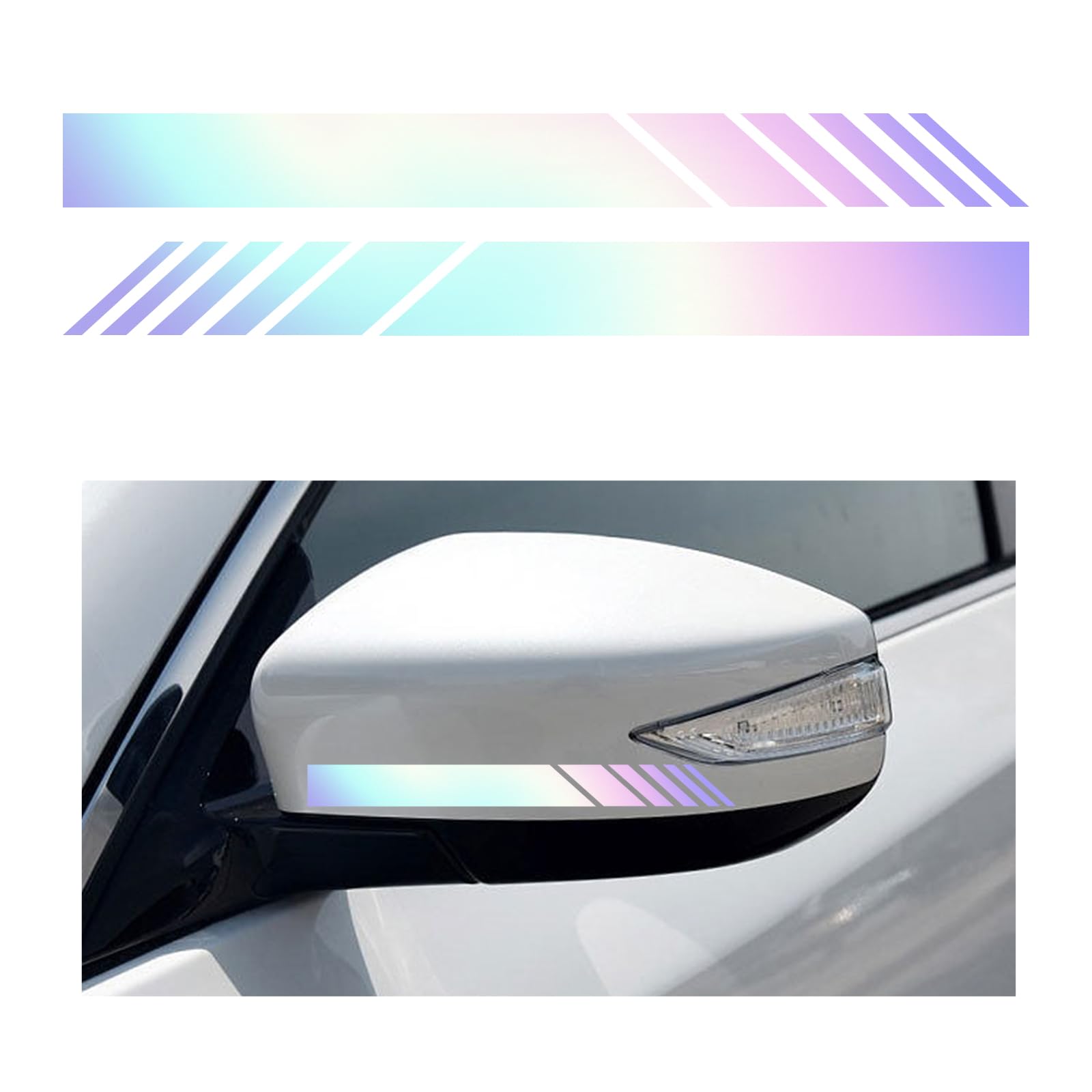 Amazon.com: Augeny 2 PCS Car Rear View Mirror Stickers, Waterproof ...