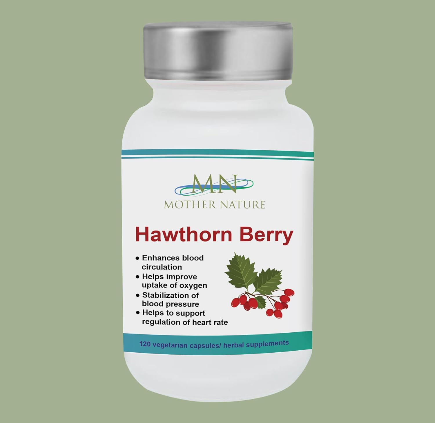 Amazon.com: Hawthorn Berry Supplement (490mg) - 120 capsules : Health ...