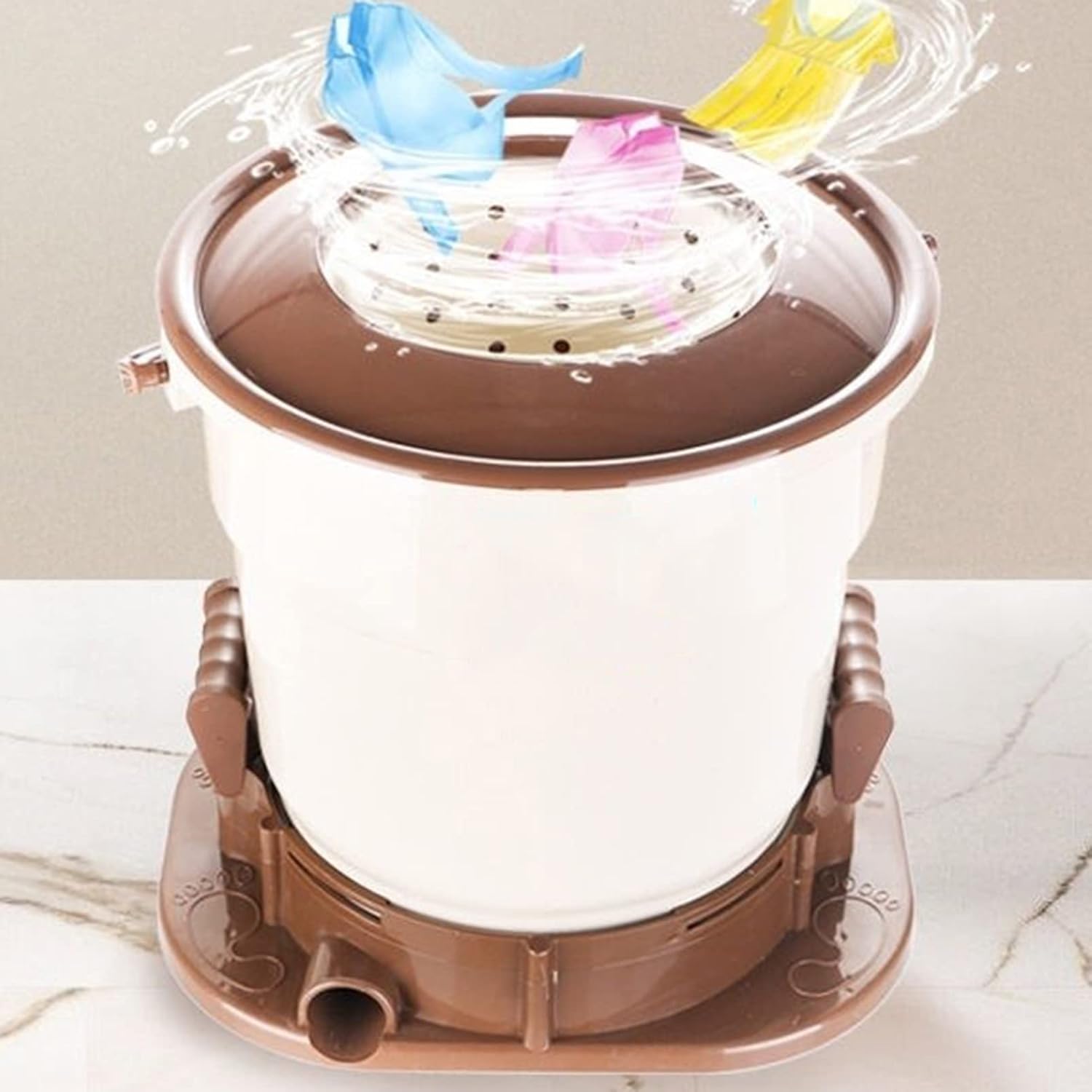 Amazon.com: Fadiadem Portable Spin Dryer Mini Non-Electric Manual ...