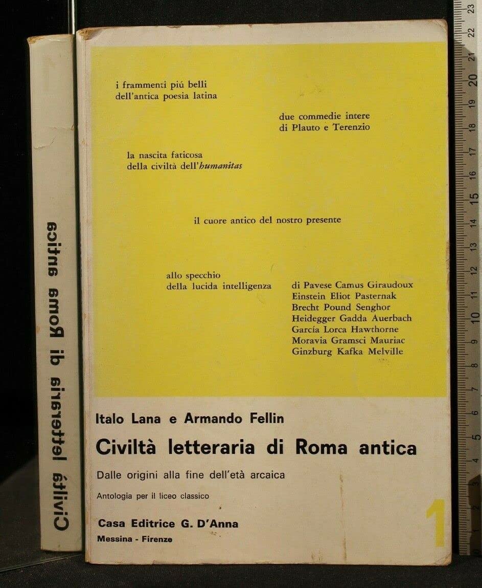 CIVILTA' LETTERARIA DI ROMA ANTICA VOLUME 1 DALLE ORIGINI ALLA : Amazon ...