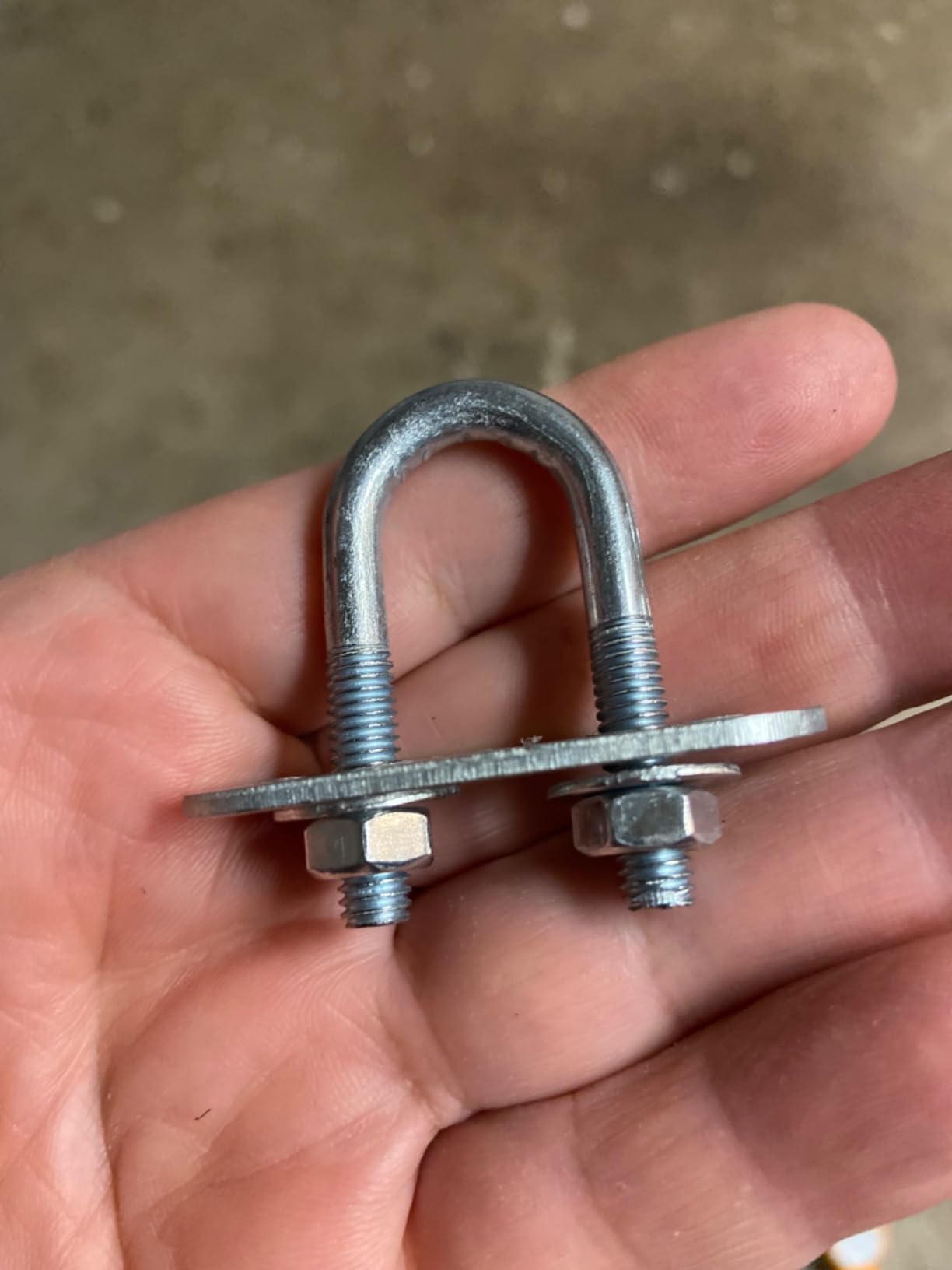 16 Pcs Round U Bolts, (M6 x 16 mm x 46 mm) Galvanized Steel M6 Bend U ...