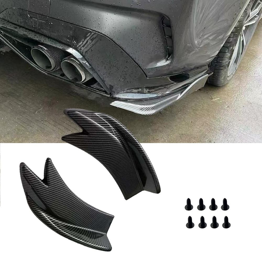 Amazon.com: OtpOutopa Universal Rear Diffuser Car Spoiler, Rear Bumper ...