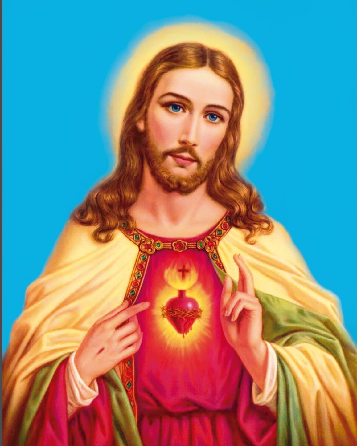 Buy 2 POSTERS - SACRED HEART OF JESUS - SAGRADO CORAZON DE JESUS ...