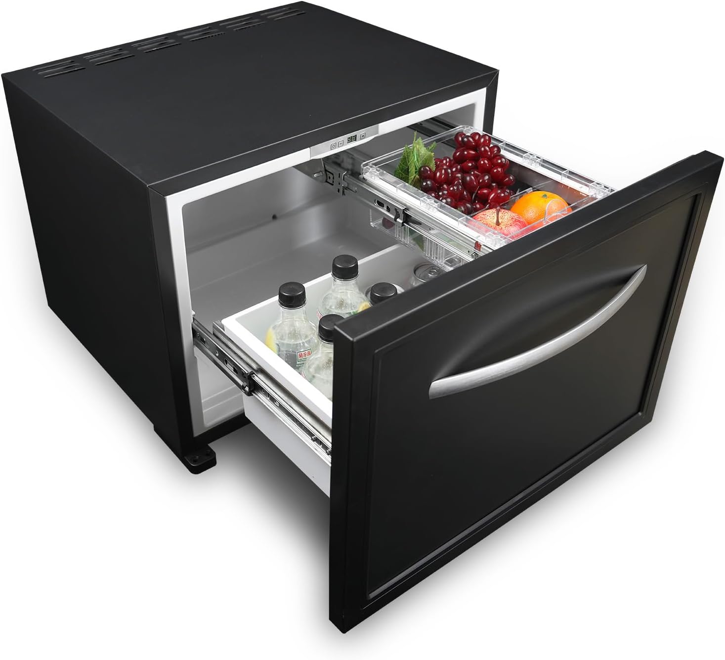 Techomey 12V Drawer Fridge 50L, 12V Fridge for Campervan, Home, Caravan ...