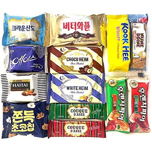 Korean Snack Box Variety Pack - 42 Count Individual Wrapped Gift Care ...