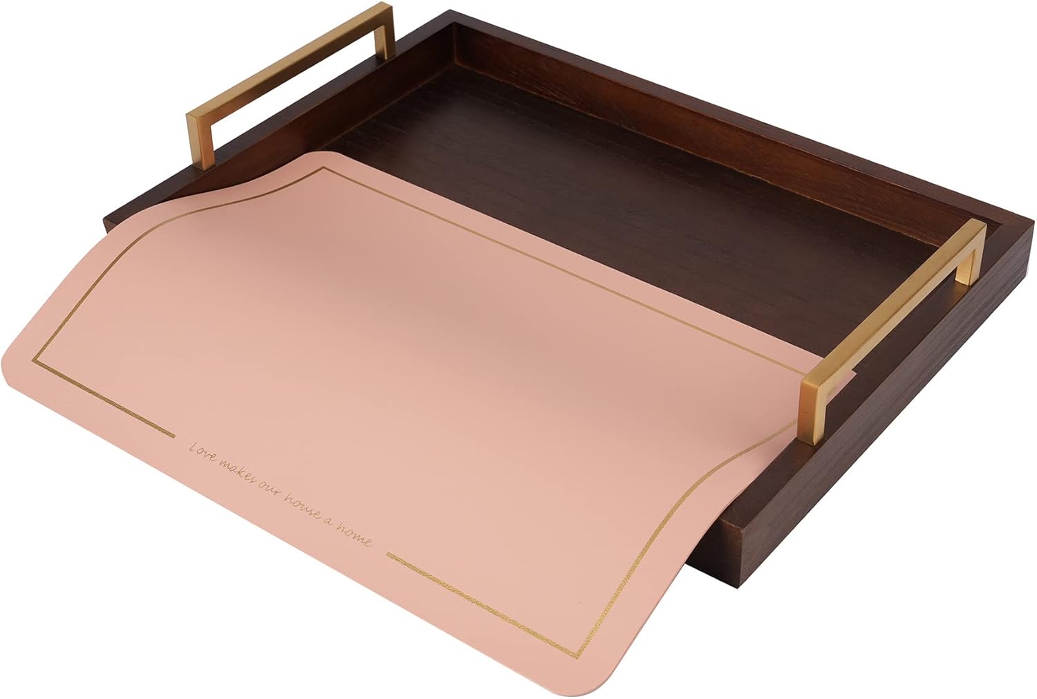 Amazon.com: Wooden Serving Decorative Tray Home Decor with Handles ...