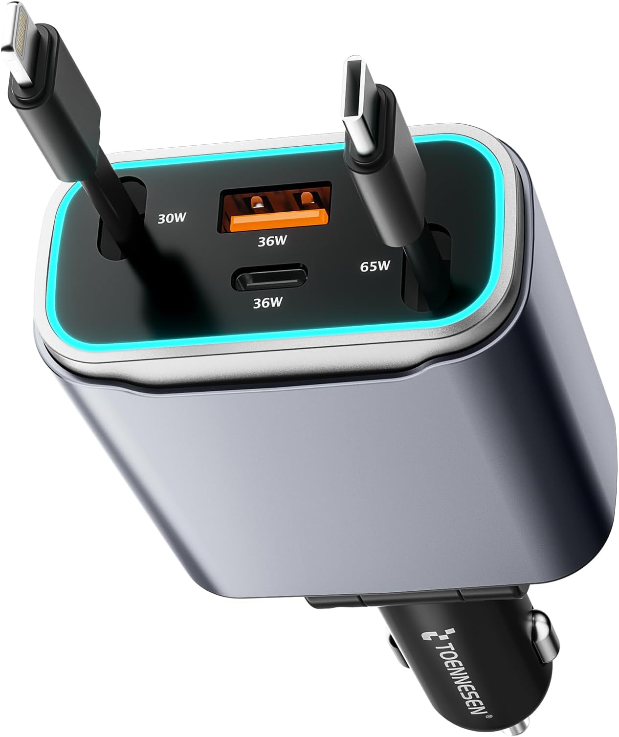 Amazon.com: Multi Charge Pro iPhone Car Charger Fast Charging ...