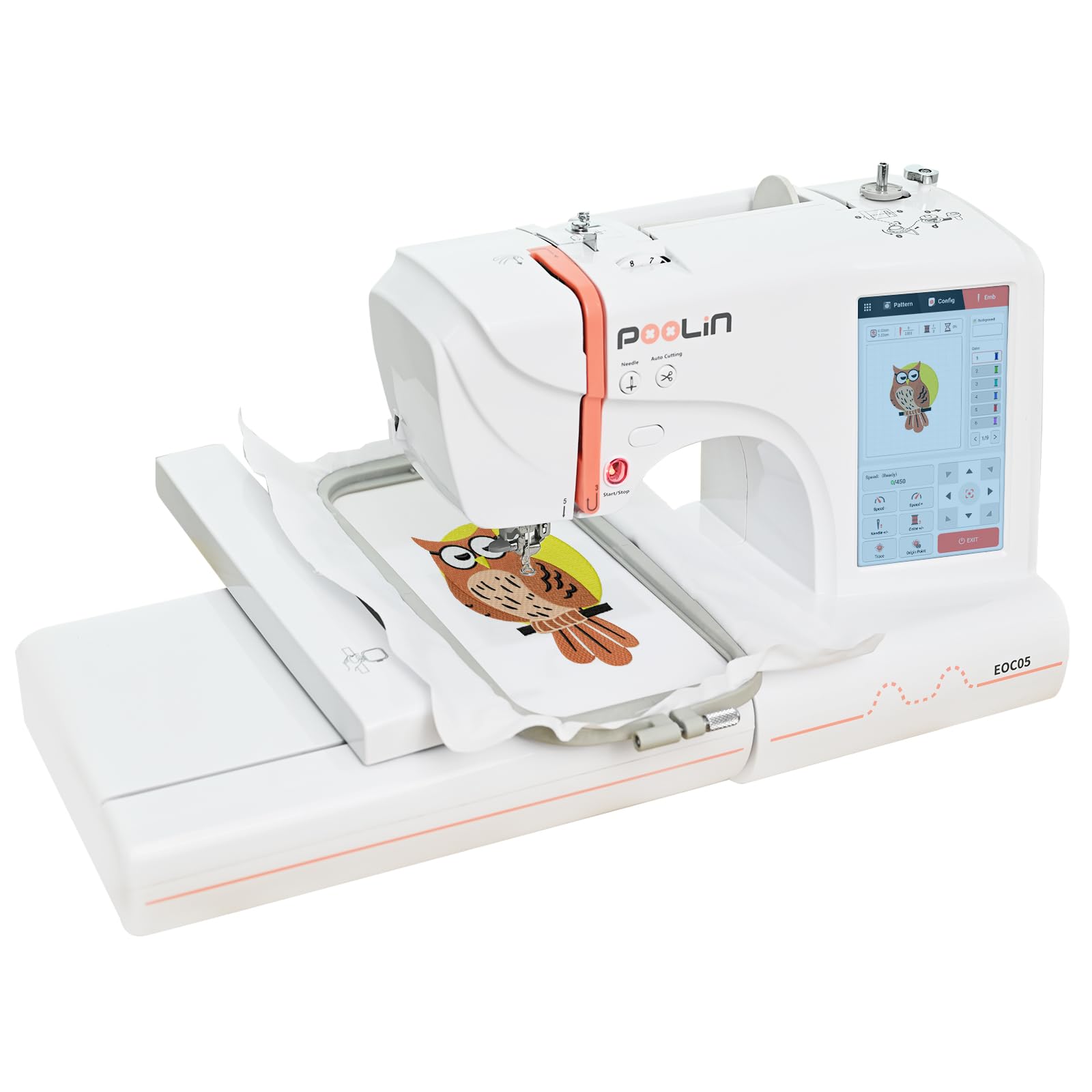 Snapklik.com : POOLIN EOC05 Embroidery Machine 4 X 9.25 Inch Large ...