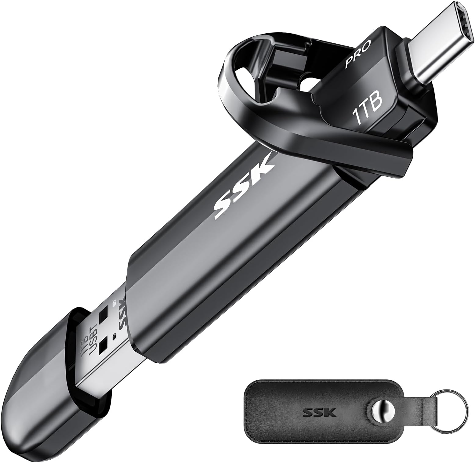 SSK USB Drive 1TB External SSD, No Speed Drop Portable SSD 1000MB/s ...