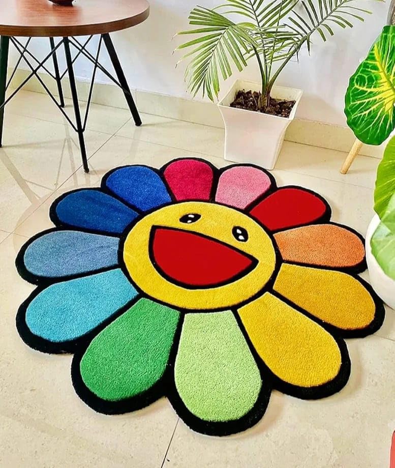 Amazon.com: ENIGMA RUGS AND CARPETS Takashi Murakami Tufting Rug ...