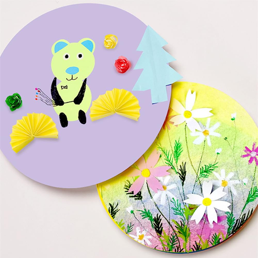 50 Sheets Cardstock Paper Circles 10″ Circle Cutouts Paper 230gsm Thick ...