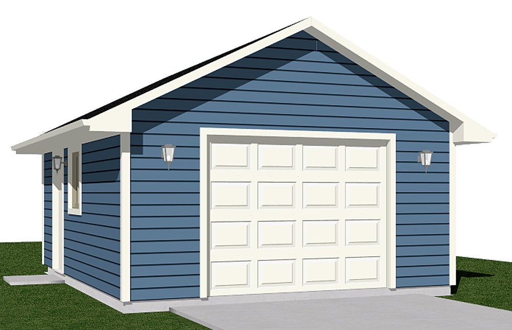 Single Car Garage Plans Car Garage Building DIY Plans Backyard