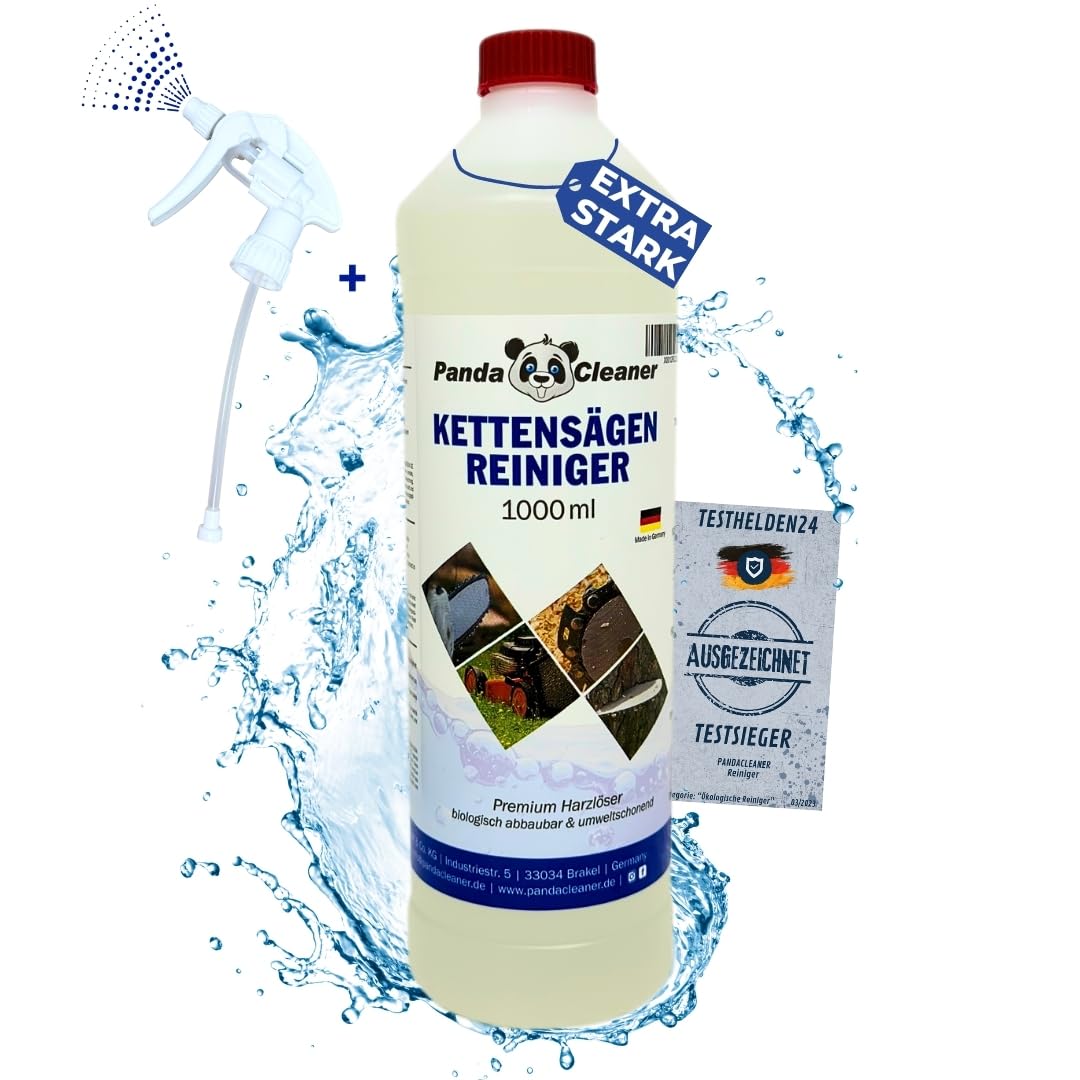 PandaCleaner Chainsaw Cleaner, Resin Remover, 1000 ml with Spray Head ...