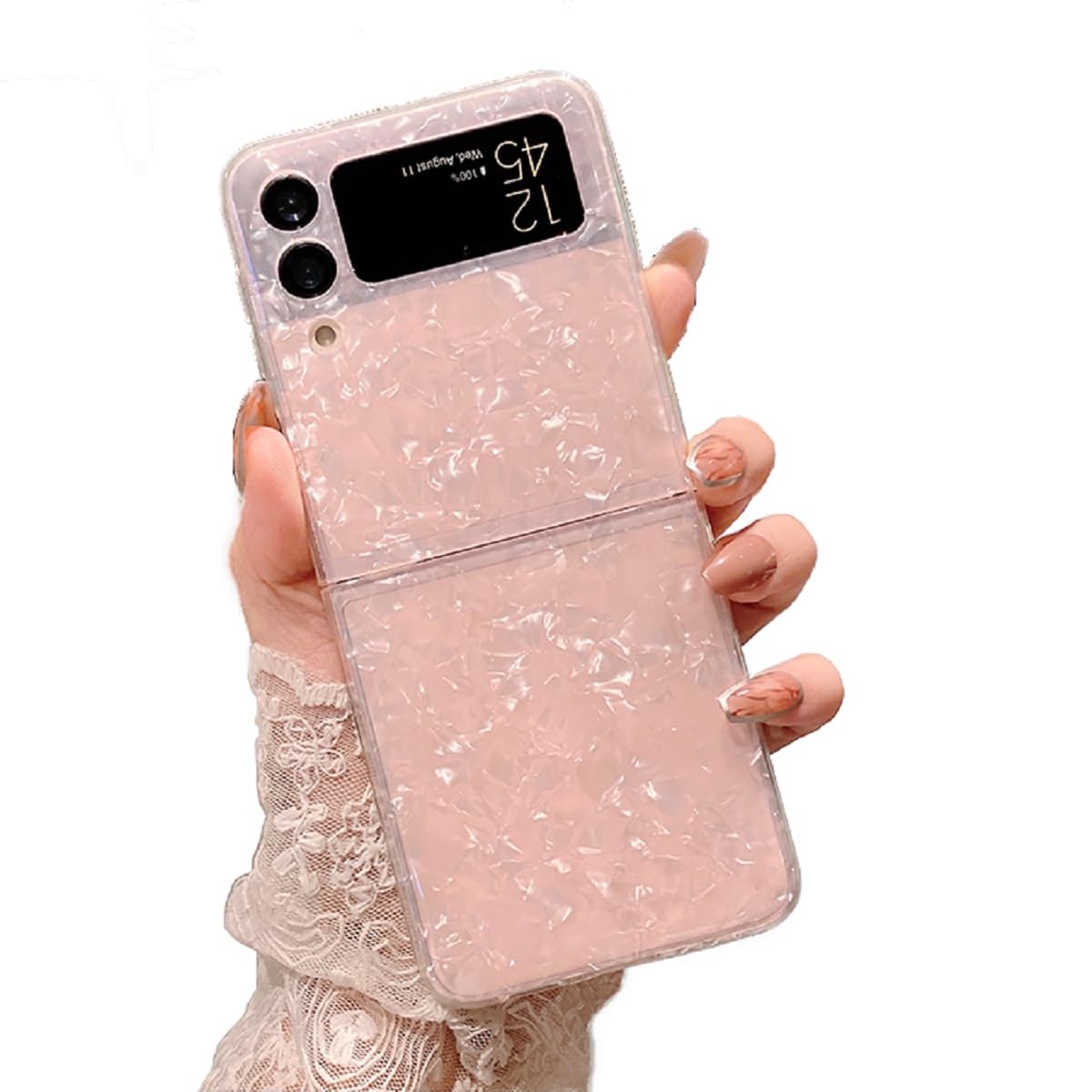 MVYNO Semi Transparent Samsung Galaxy Z flip 3 Cover (Best Used with ...