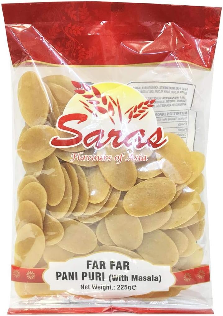 Saras Raw Pani Puri Golgappa with Masala 225g (Pack of 5) : Amazon.co.uk: Grocery