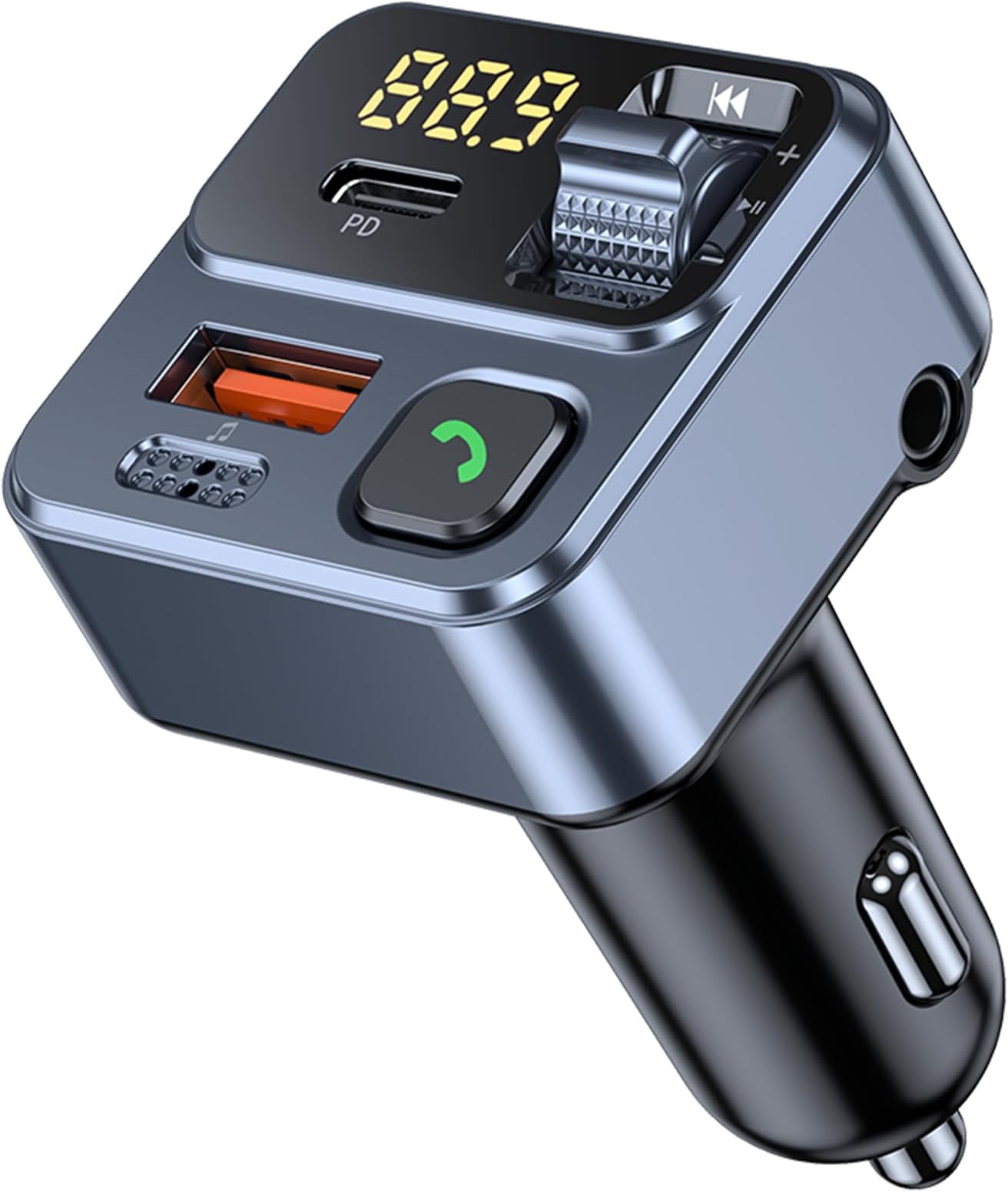 Amazon.com: Bluetooth 5.3 Car Adapter FM Transmitter, 42W (PD30W & 12W ...