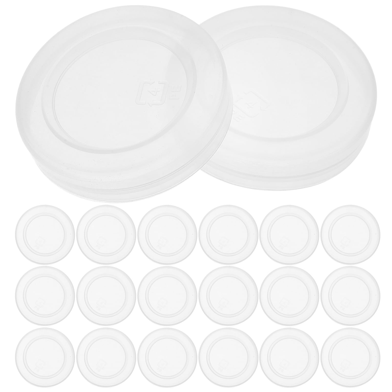 Amazon.com: ABOOFAN 30pcs Yogurt Jar Lids Set Clear Plastic Yogurt ...
