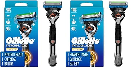 Amazon.com: Gillette ProGlide Power Razor for Men, 1 Gillette Power ...